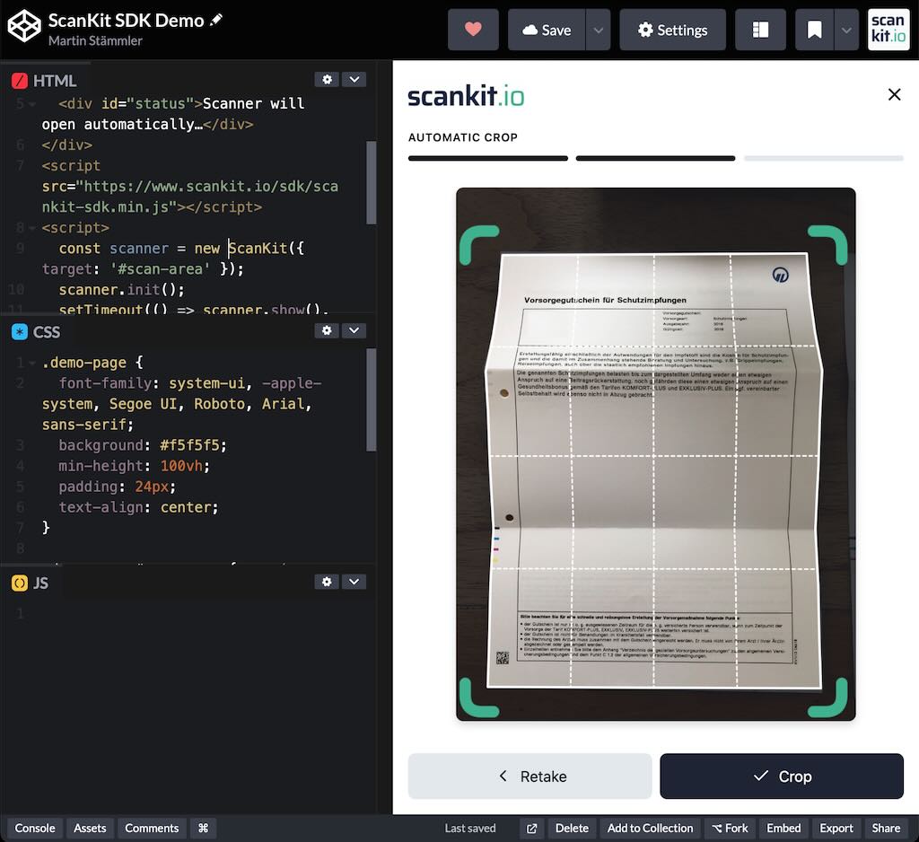 Document Scanning for Apps, Workflows, and No-Code Builders - ScanKit.io